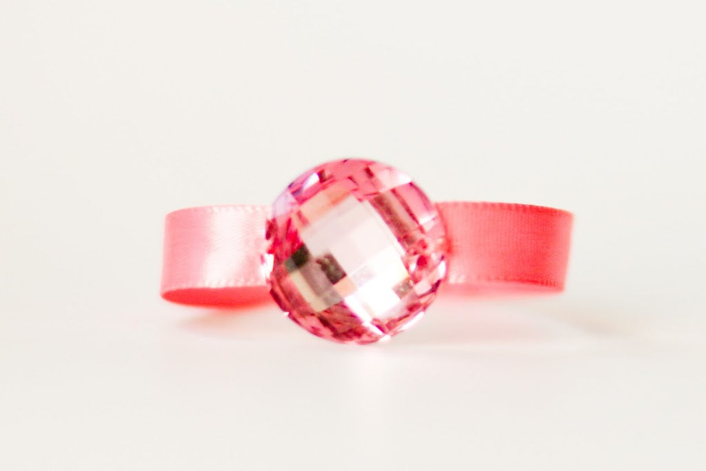 Day 13: A Really Big Jewel - a diy ribbon and jewel bracelet