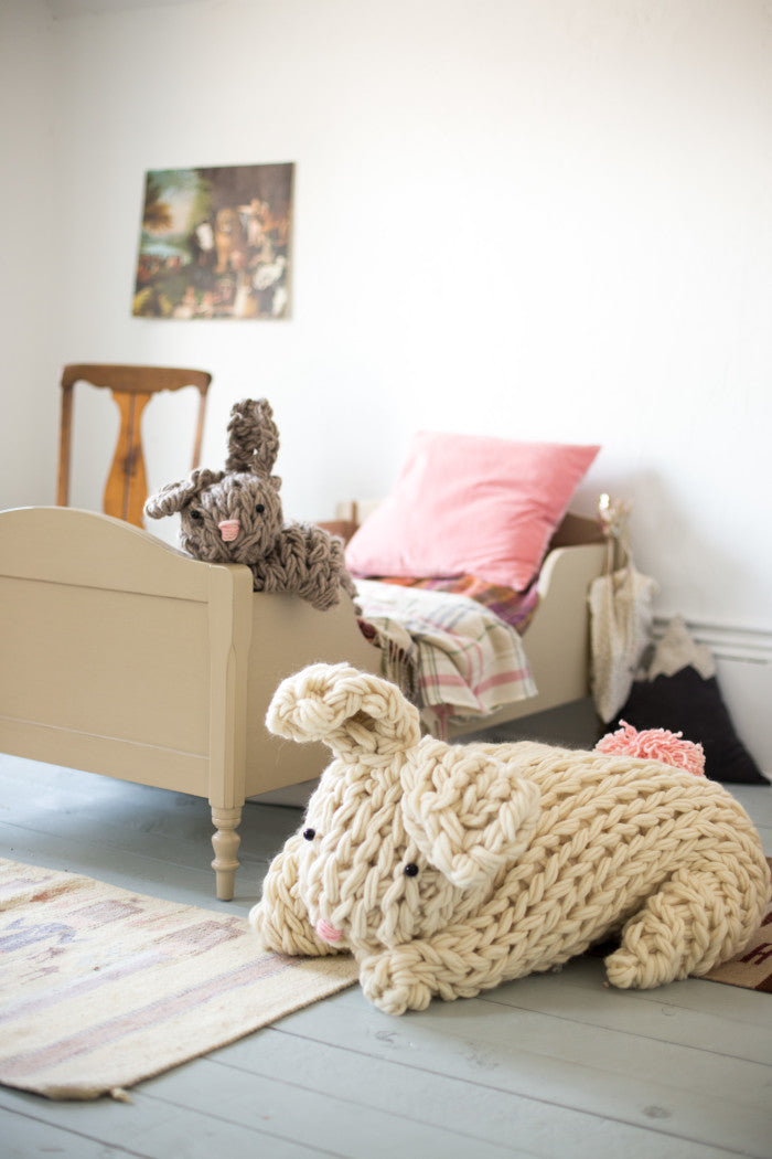 Giant Knit Bunny