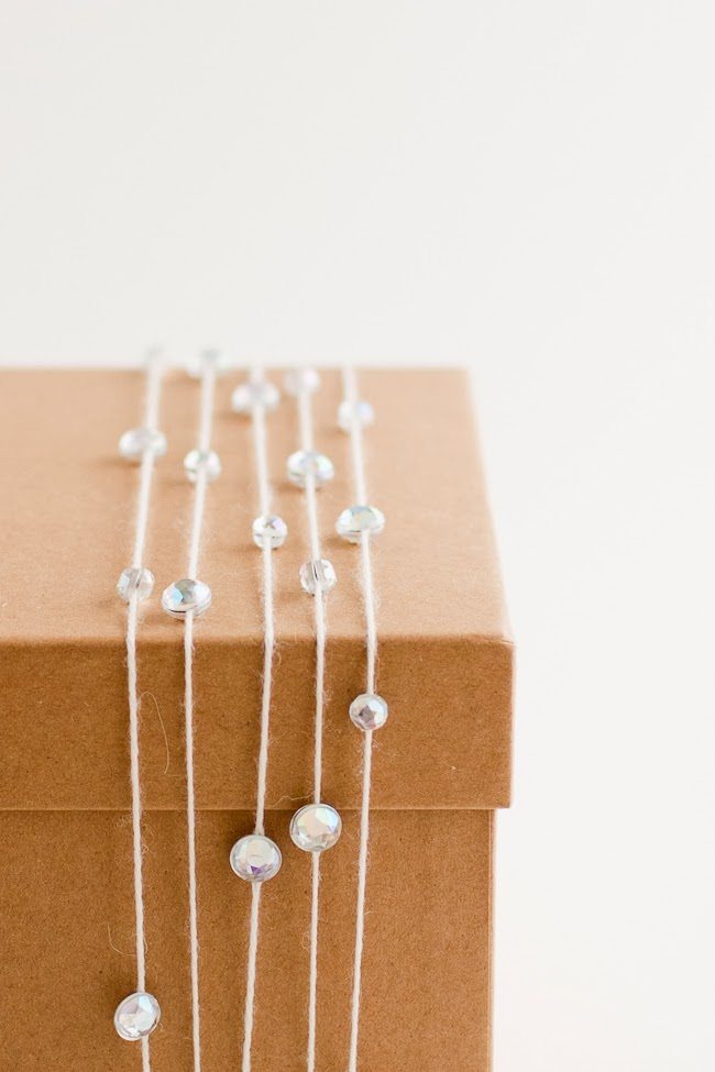 DIY Gem Sparkle Wrapping for Gifts DIY – Flax & Twine