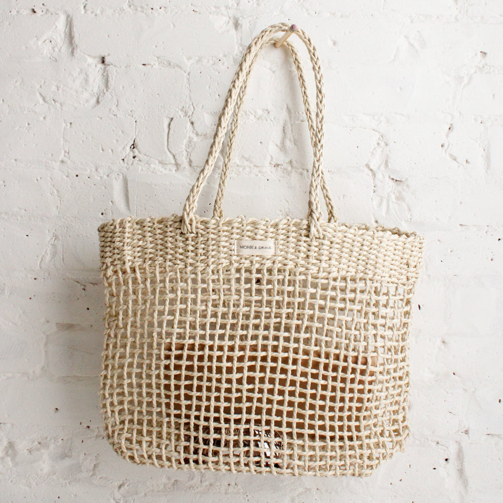 Monk + Anna Akeru Woven Straw Bag