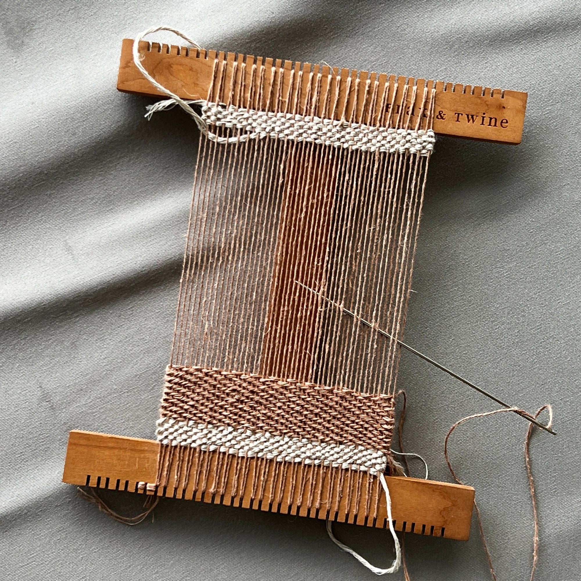 Callie Linen Coasters Kit– Best Beginner Loom Weaving Class w Kit