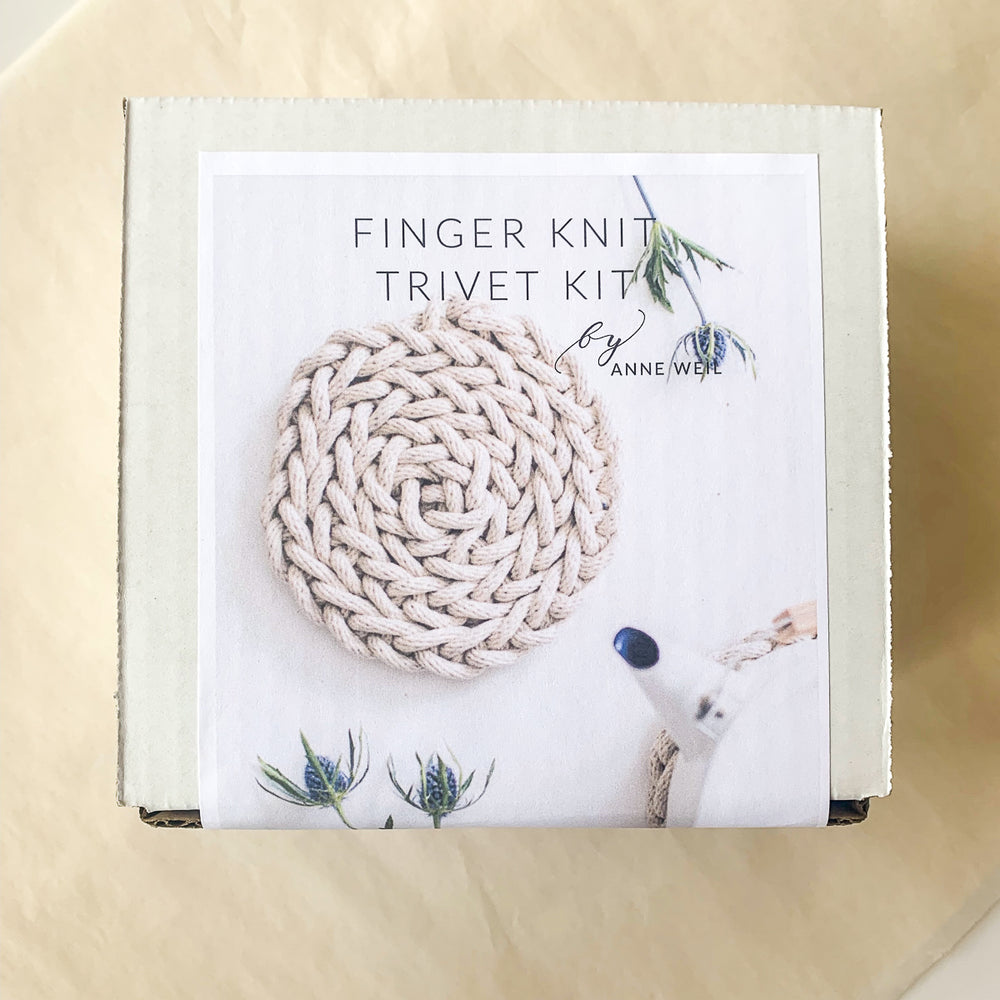 Finger Knit Trivet Kit