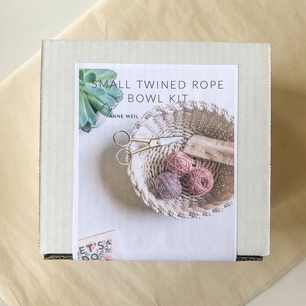 Jessie Twined Rope Bowl - Elegant Basket Weaving for Beginners